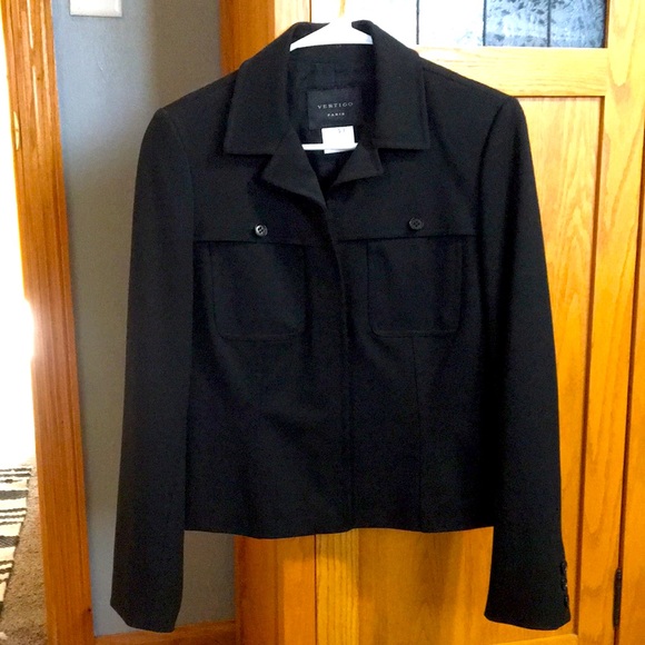 Vertigo Paris | Jackets & Coats | Black Suit Jacket With Zipper Vertigo ...